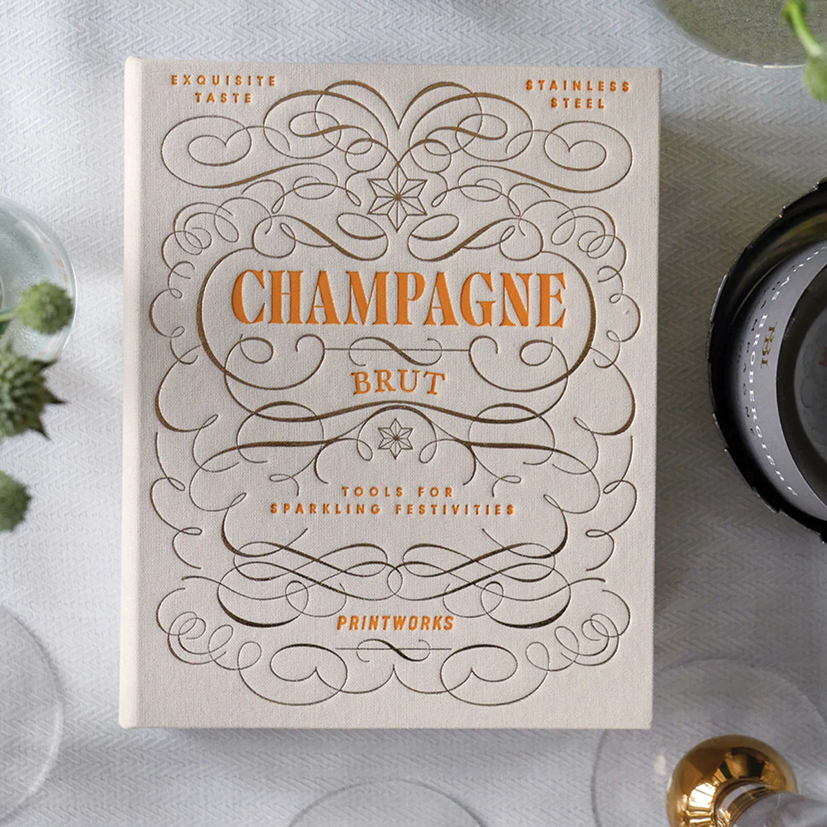 The Essential Champagne Tools Coffee Table Bookshelf "Book" Kit